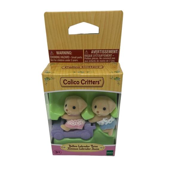 calico critters | Toys | Calico Critters Yellow Labrador Twin Dog Puppy ...